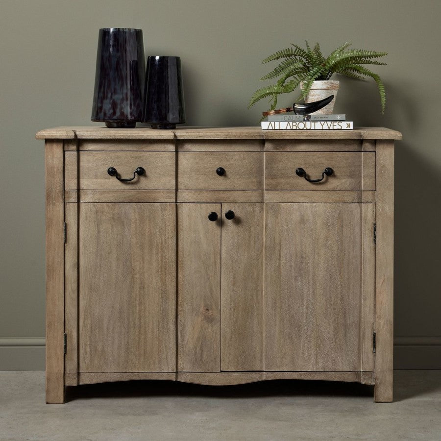 Astro Solid Mango wood Sideboard with 2 Door & 3 Drawer