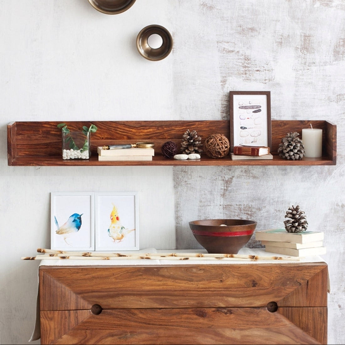 Saffron Rectangular Wall Rack