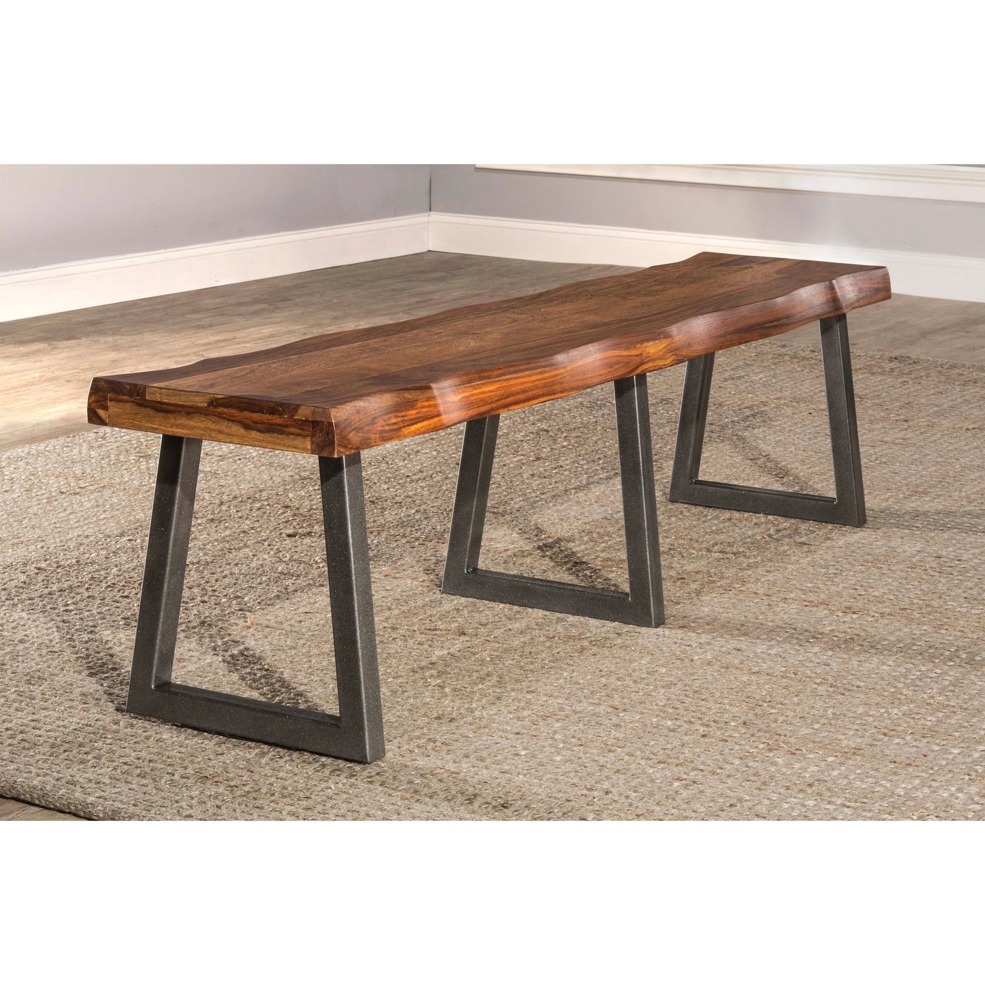 Darwin Bench (Brown, Honey Oak Finish)